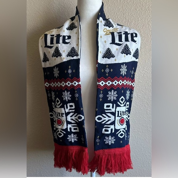 Accessories | Miller Lite Advertising Acrylic Spandex Winter Neck Scarf ...